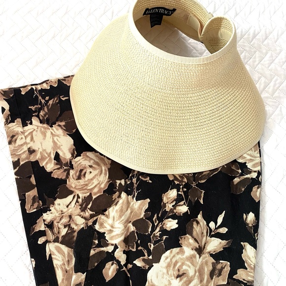 Ellen Tracy | Accessories | Neutral Foldable Summer Visor | Poshmark